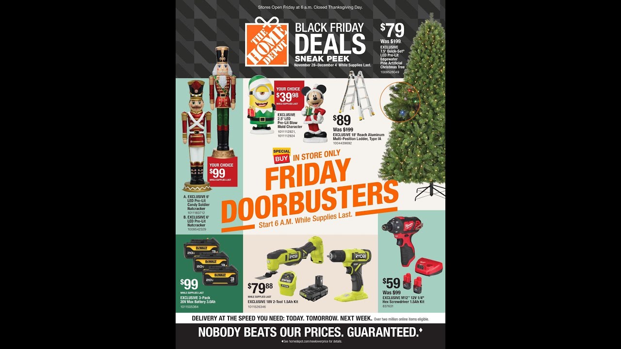 Home Depot Black Friday 2024 Doorbusters - YouTube
