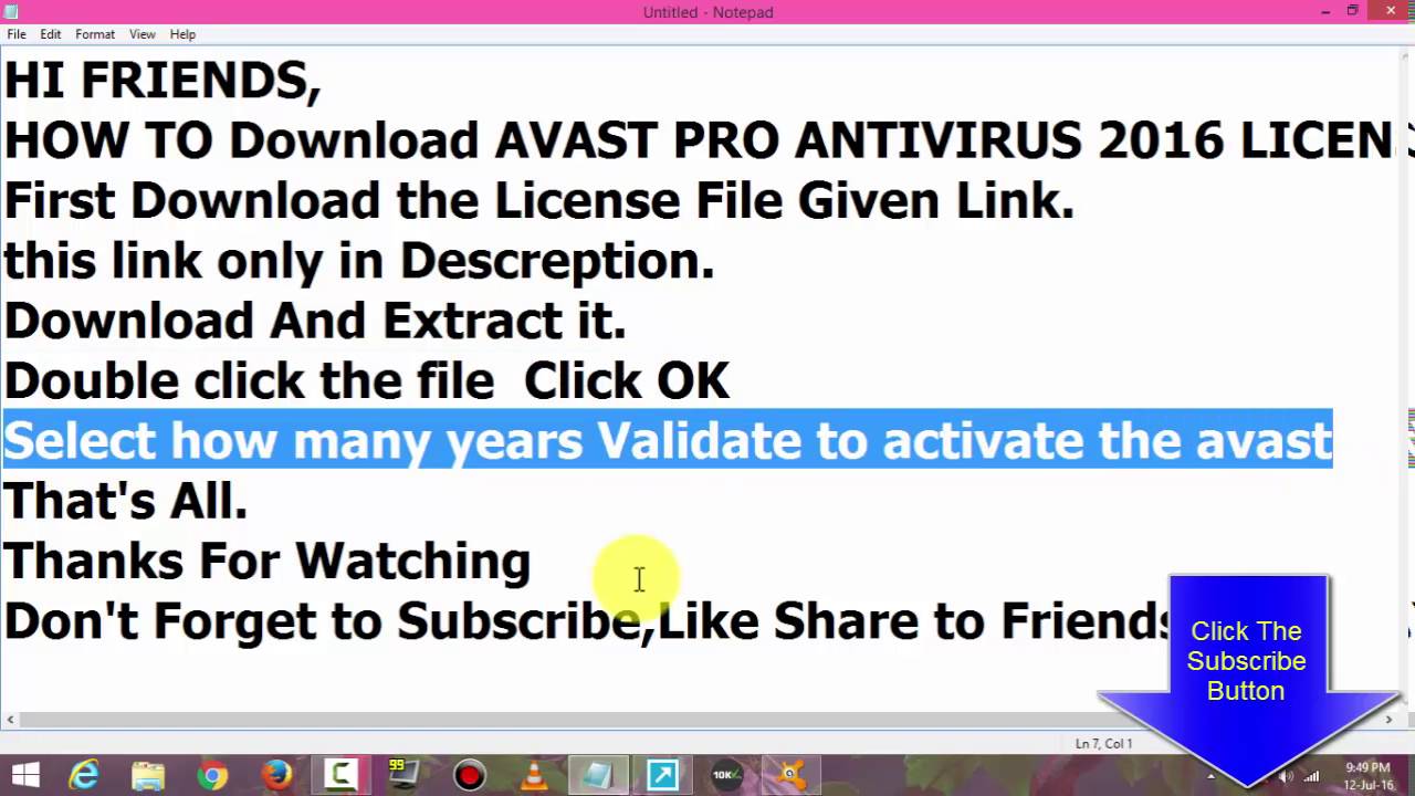 How To Download the Avast Pro Antivirus License File 2016 FREE - YouTube