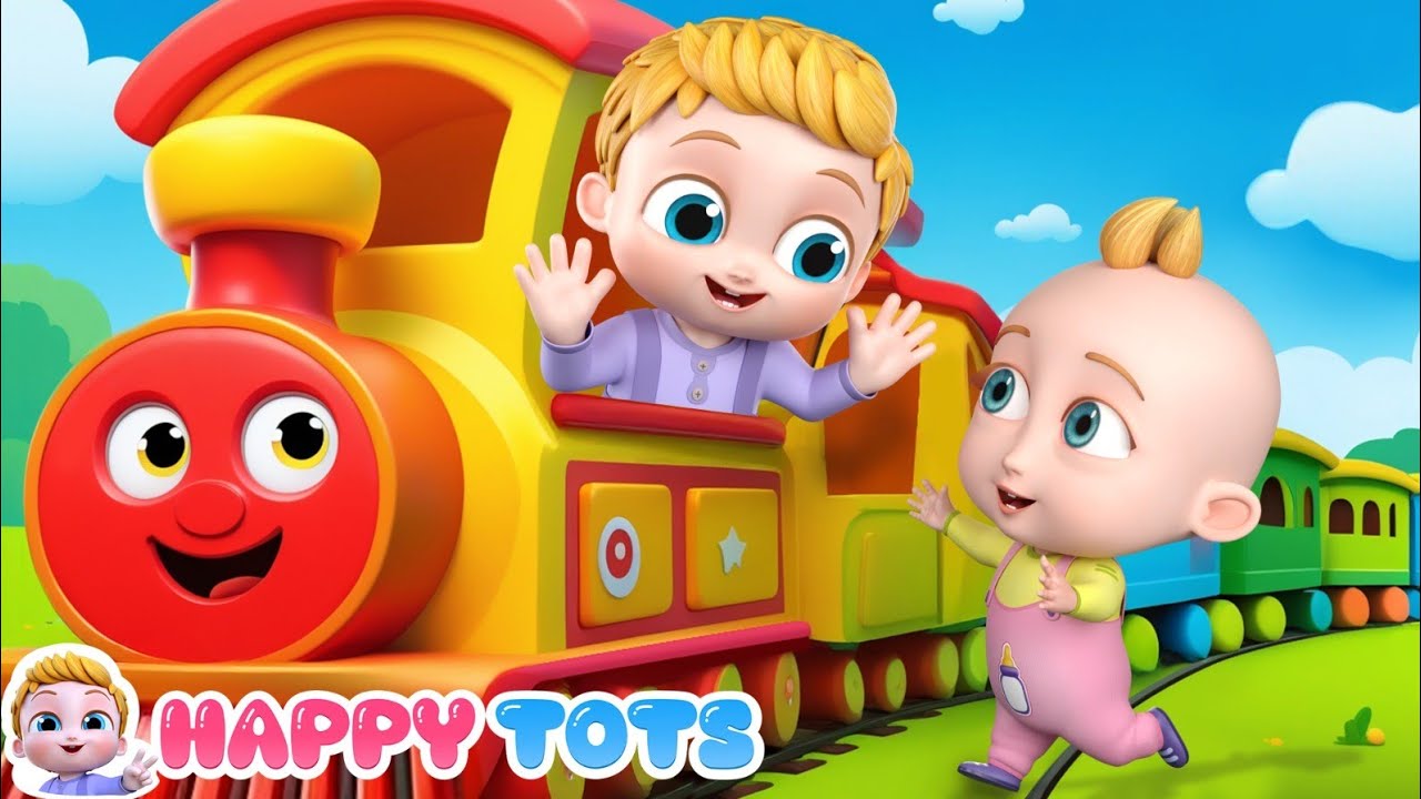 Choo Choo Train Song + More Nursery Rhymes & Kids Songs | Happy Tots ...