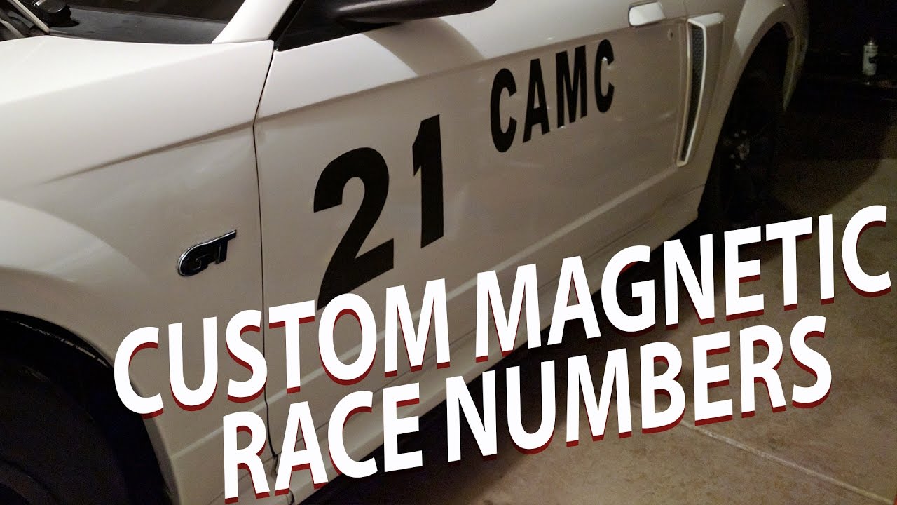 [HOW TO] CUSTOM MAGNETIC RACE NUMBERS || Autocross Prep - YouTube
