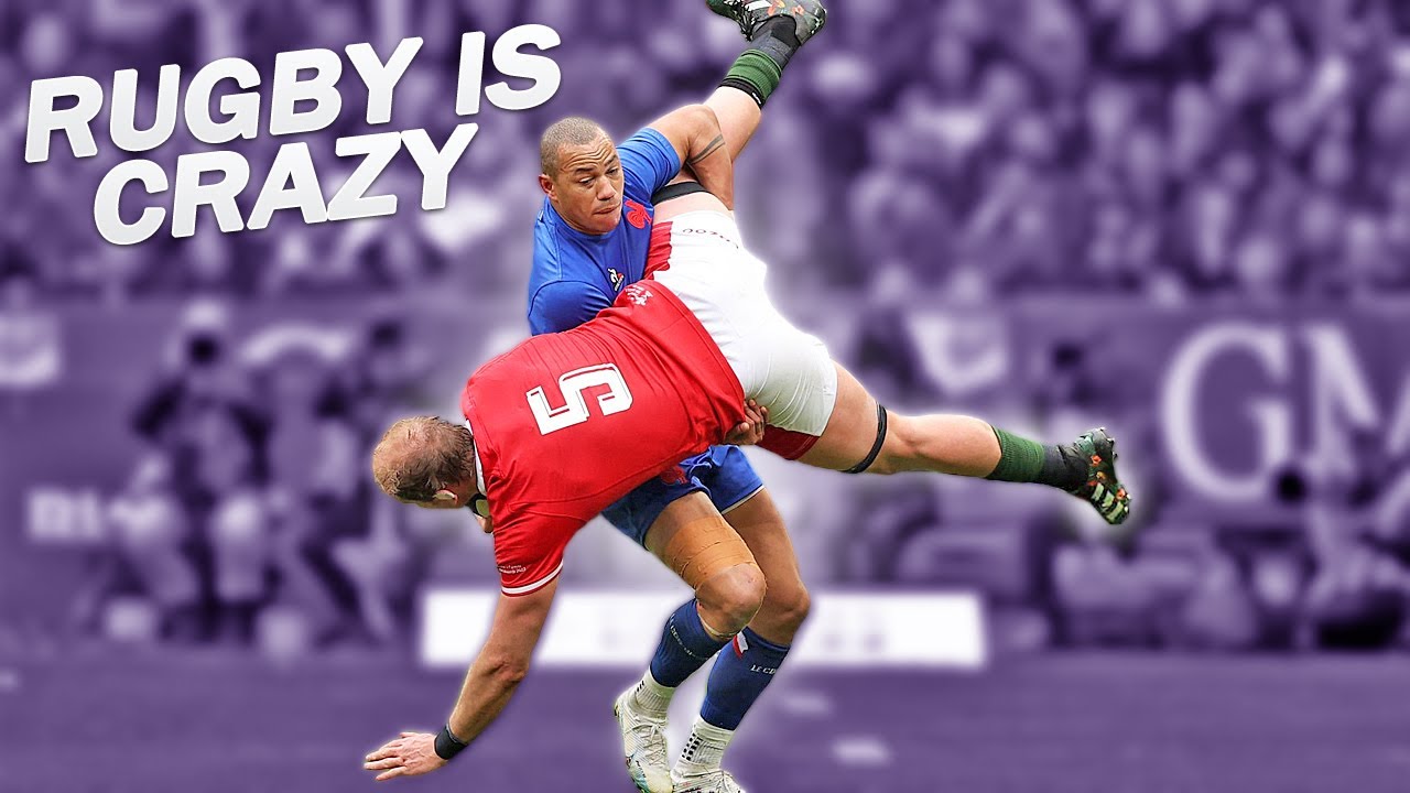 Crazy Defensive Moments in Rugby - YouTube