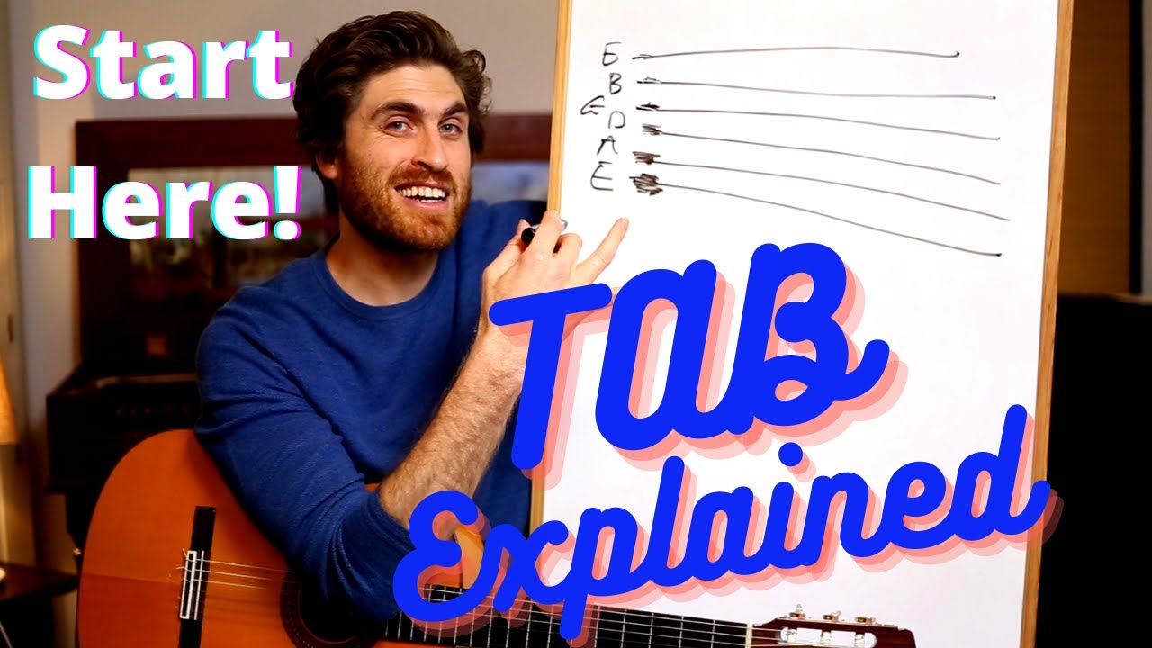 First Guitar TAB lesson! learn to read guitar TAB from scratch ...