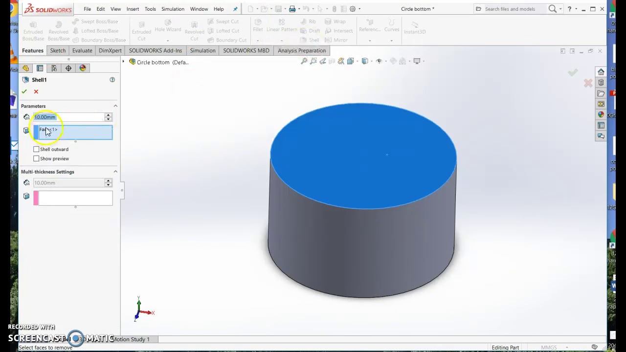 Circular box Solidworks tutorial - YouTube