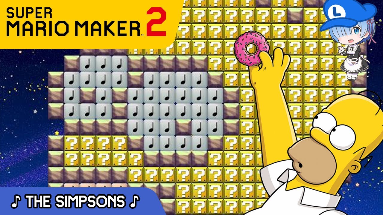 The Simpsons ♪ (by DTSpies) - COOLEST Music Levels in Mario Maker 2 ...