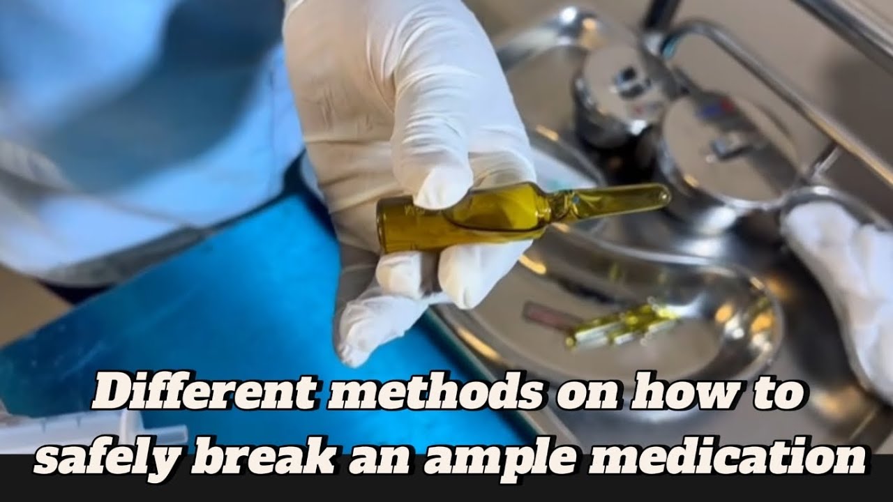 Different methods on how to safely break an ample medication - YouTube