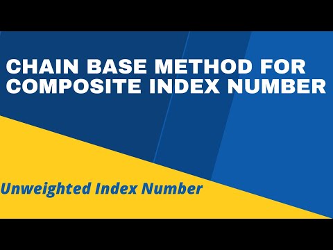 Chain Indices for Composite Index Number | Chain Base Method ...