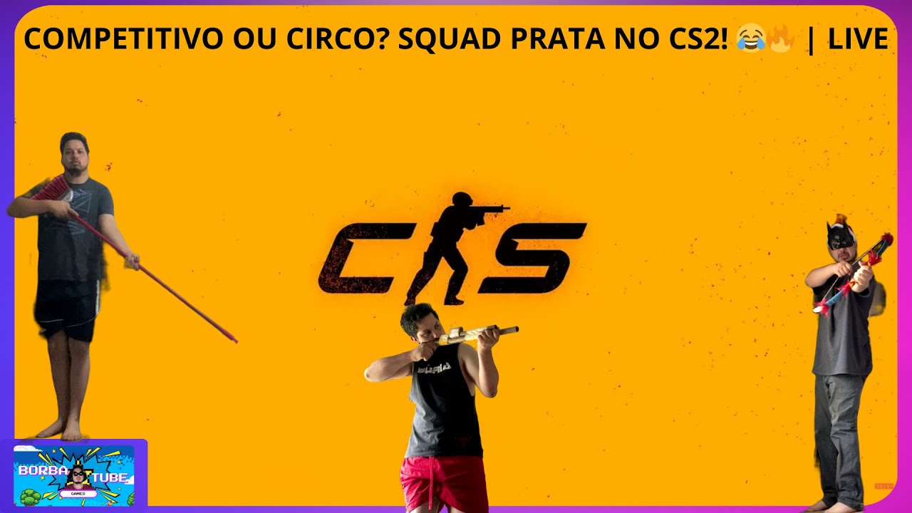 COMPETITIVO OU CIRCO? SQUAD PRATA NO CS2! 😂🔥 | LIVE #virallive # ...
