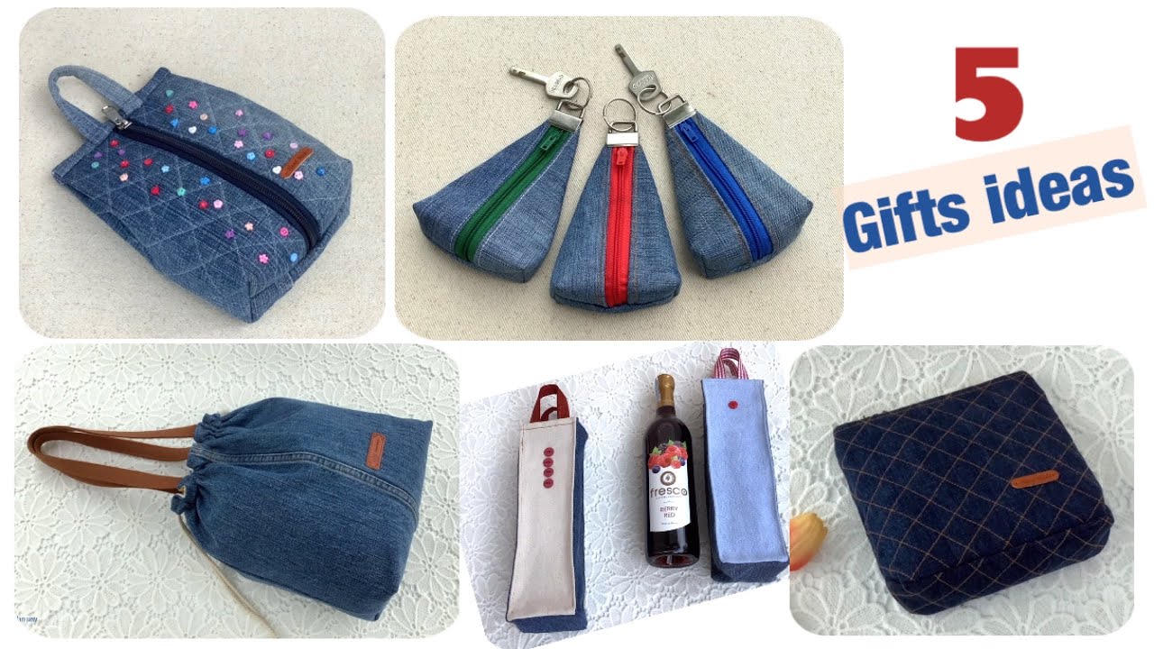 5 gifts ideas from old jeans , sewing diy from denim , denim projects ...