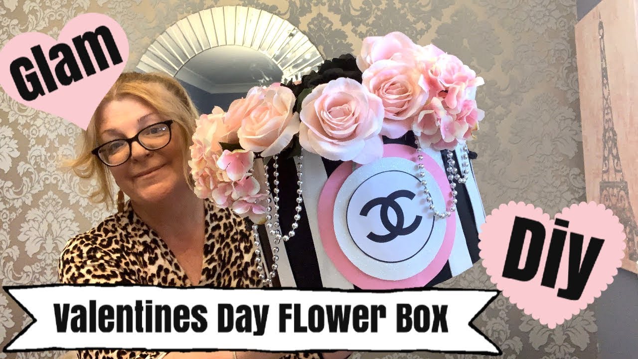 CHANEL VALENTINES DAY FLOWER BOX | CHANEL INSPIRED - YouTube