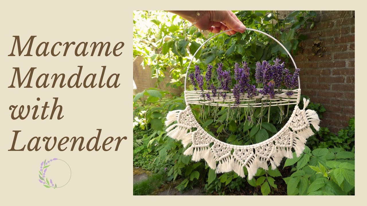 Lavender Dreams: Crafting a Stunning Macrame Wreath - YouTube