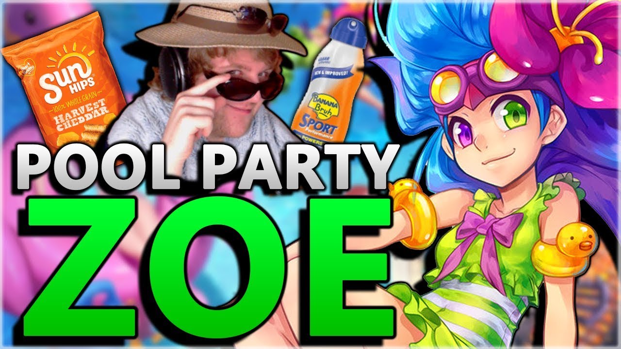 ZOE GOT EVEN CUTER!?! New Pool Party Zoe Skin Gameplay! - League of ...