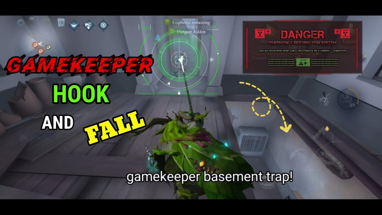 GAMEKEEPER HOOK AND FALL | IDENTITY V - YouTube