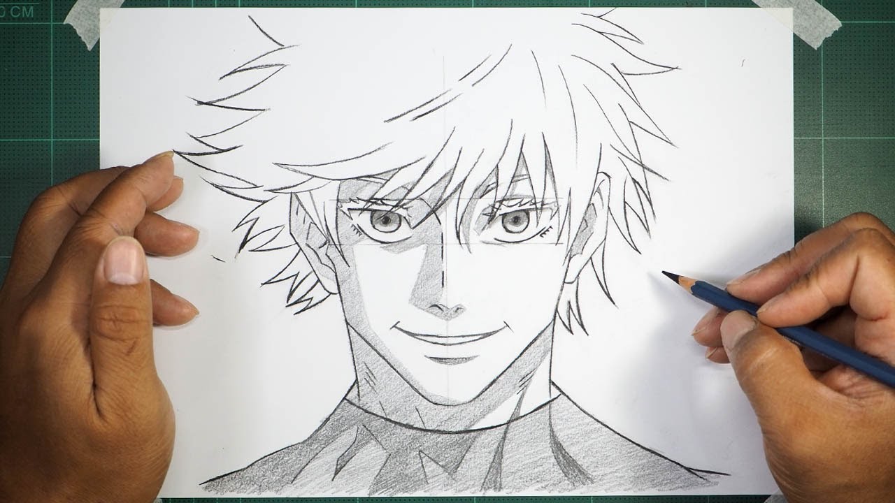 How to Draw Gojo Satoru | Step by Step Easy - Beginner Drawing - YouTube