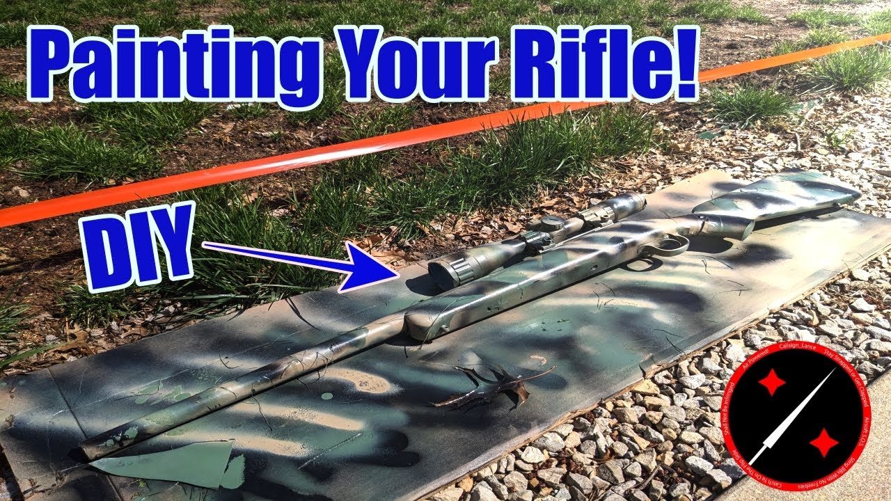 How To Paint Your Airsoft Sniper Rifle//Lofi//DIY - YouTube