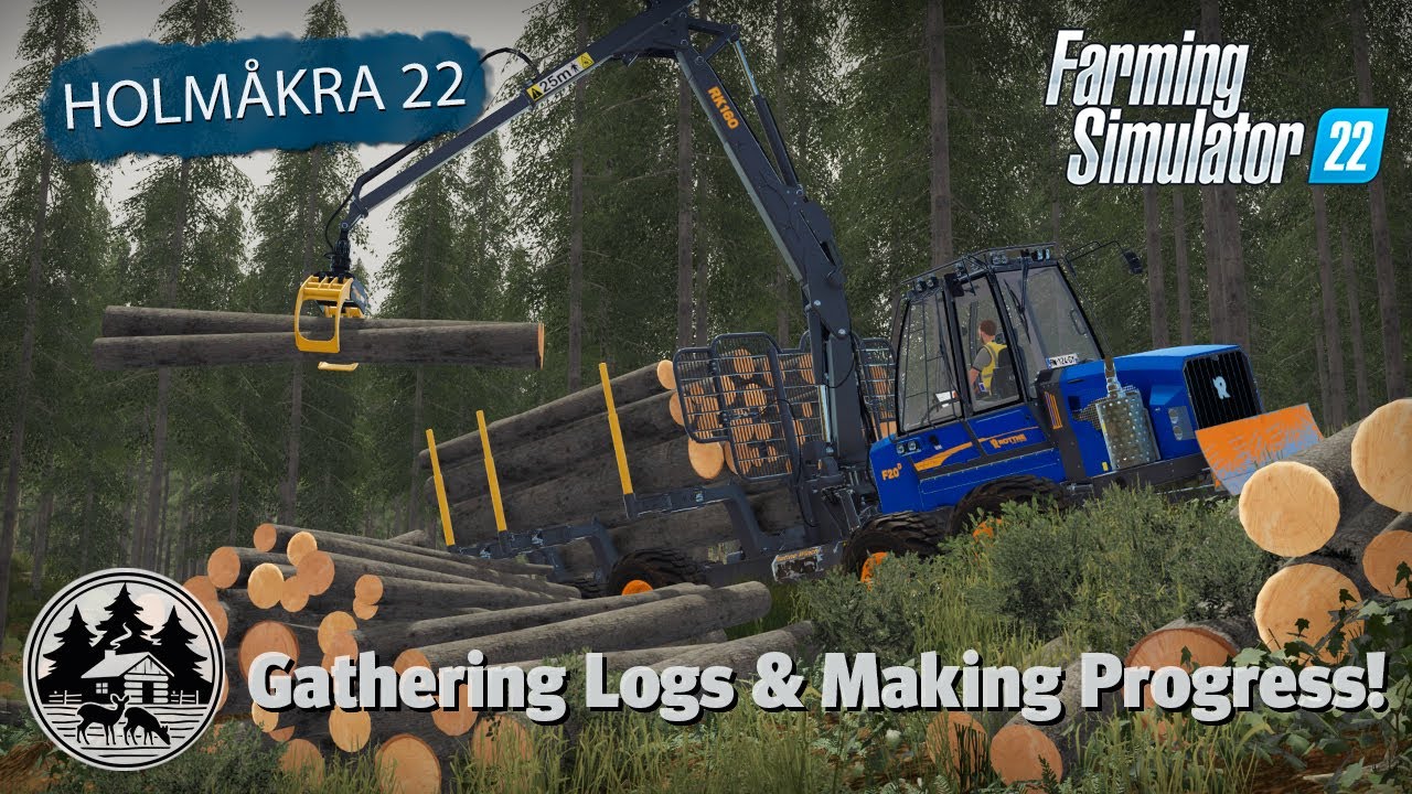 FORESTRY WORK WITH THE ROTTNE F20D! | FS22 | Forestry | Holmåkra 22 ...