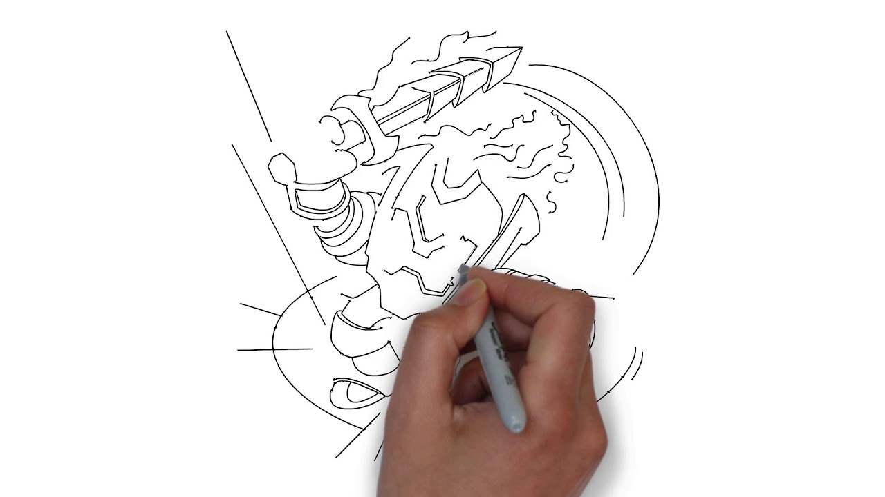 How to Draw Skylanders Ignitor Step by Step Video Tutorial - YouTube