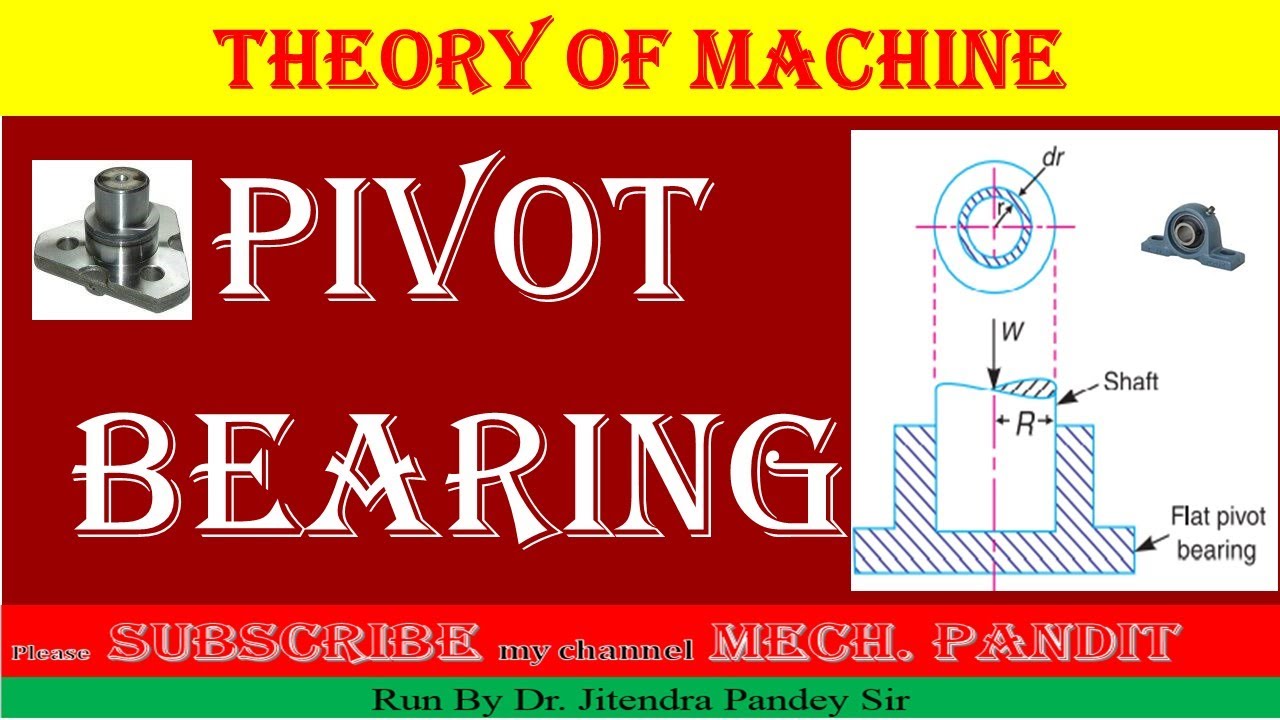 66 Flat Pivot Bearing or Foot Step Bearing - Used to take this Axial ...