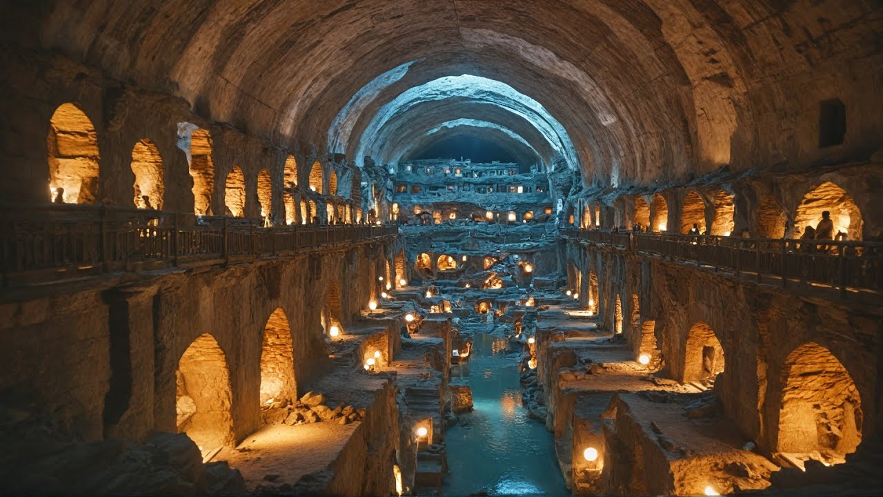''The City of the Depths'' An underground human city in the depths ...