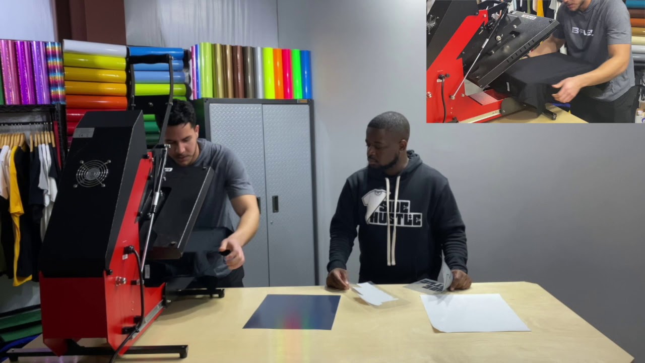 How To Layer Flock Heat Transfer Vinyl (Layering B-Flex Gimme5 and B ...