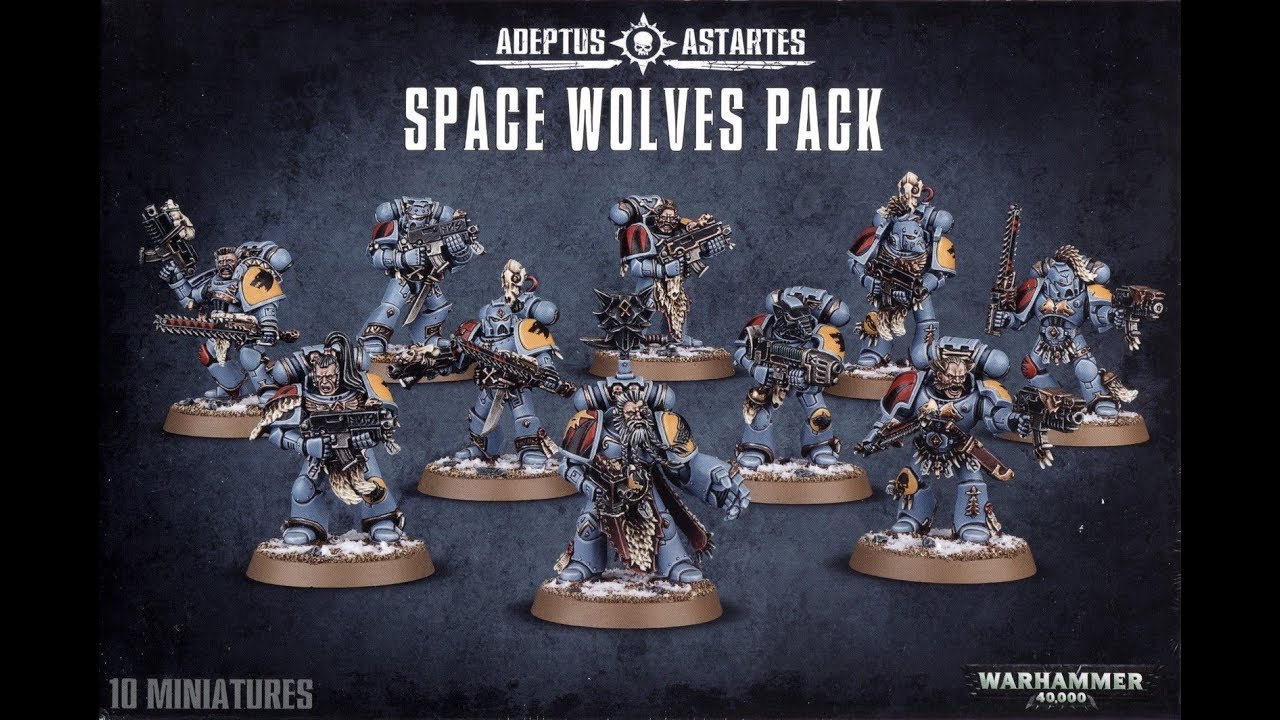 Warhammer 40:Adeptus Astartes Space Wolves Pack: Unboxing - YouTube