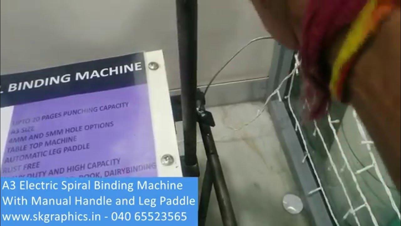 🌀 How To Do Spiral Binding Fast With A3 Abhishek Machine Demo | AbhishekID.com - YouTube