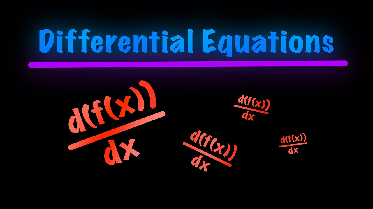 Differential Equations For You To Practice. - YouTube