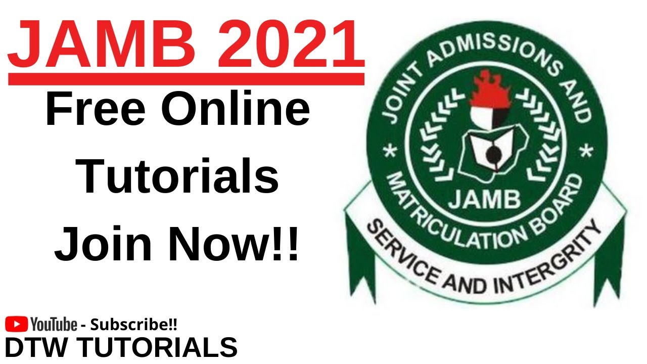 JAMB 2021 - Free Online Tutorials - YouTube