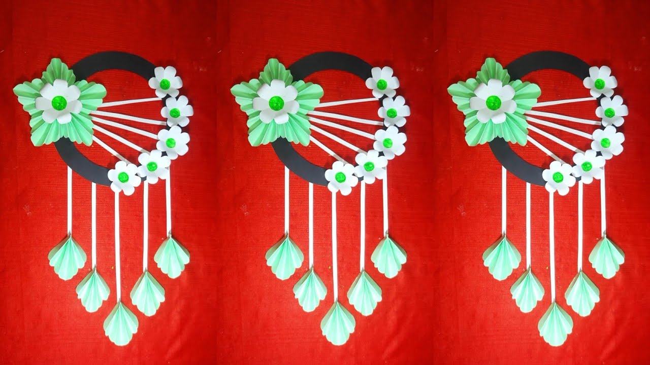 Easy And Quick Paper Wall Handing Idea / A4 Sheet Wall Decor ...