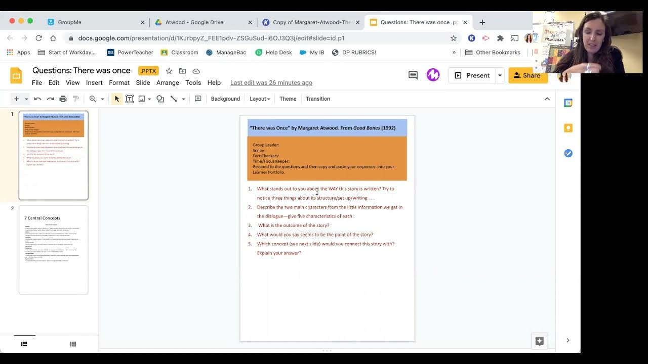 Short Story Unit: Atwood's "There Was Once" - YouTube