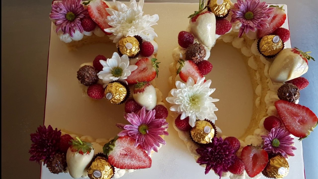 Alphabet | Number | Cream Tart | Cake Tutorial | In Farahs World - YouTube