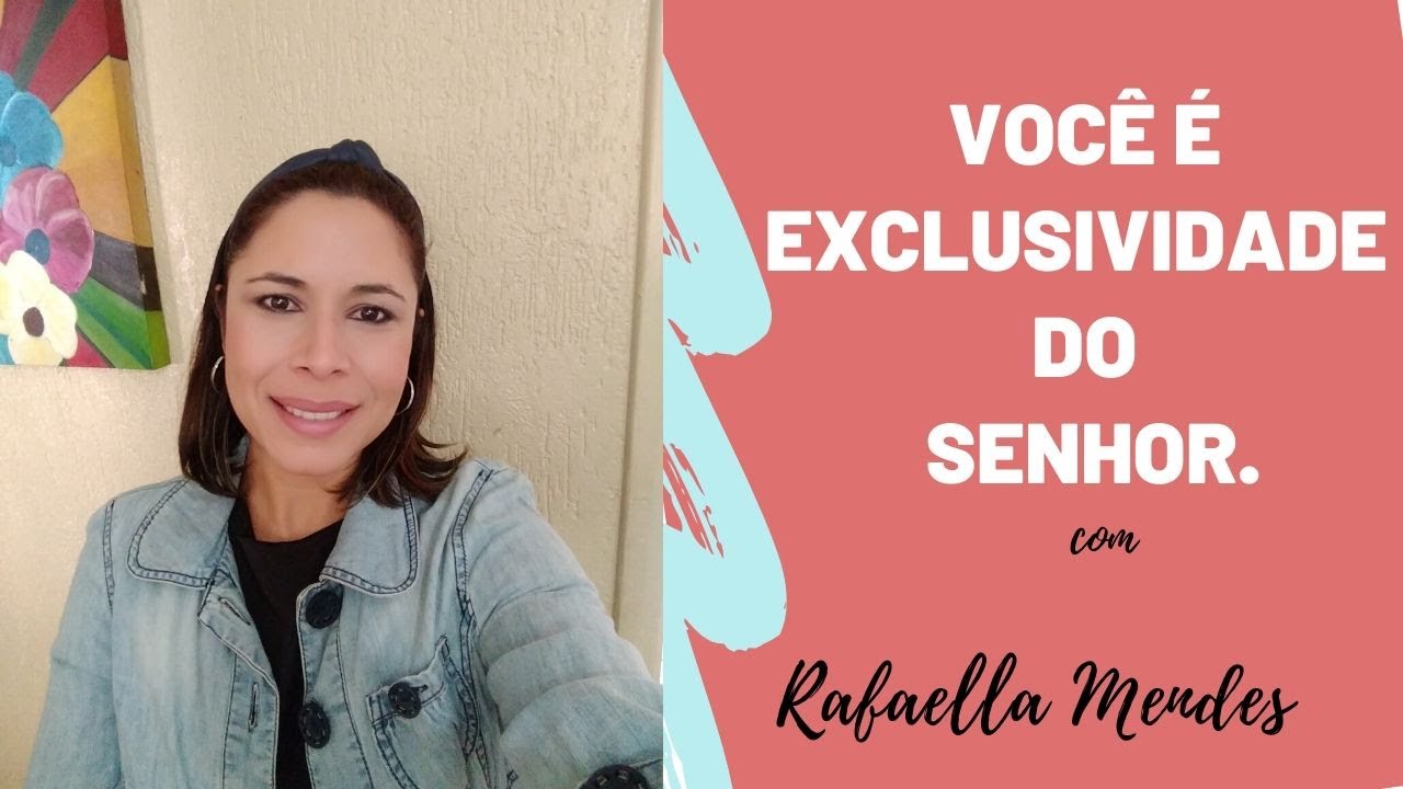 Você é exclusividade do Senhor por Rafaella Mendes - YouTube