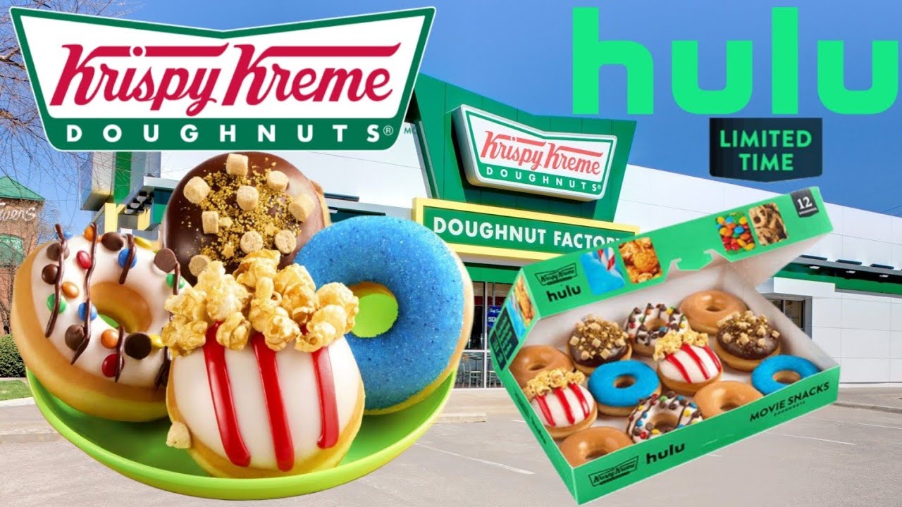 Krispy Kreme x Hulu NEW Movie Snacks Doughnuts Review (Best Yet?) - YouTube
