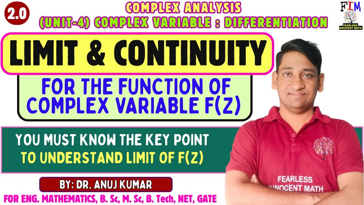 L 1 Function Of Complex Variable Limit And Continuity Of Complex Function Limit Of Fz