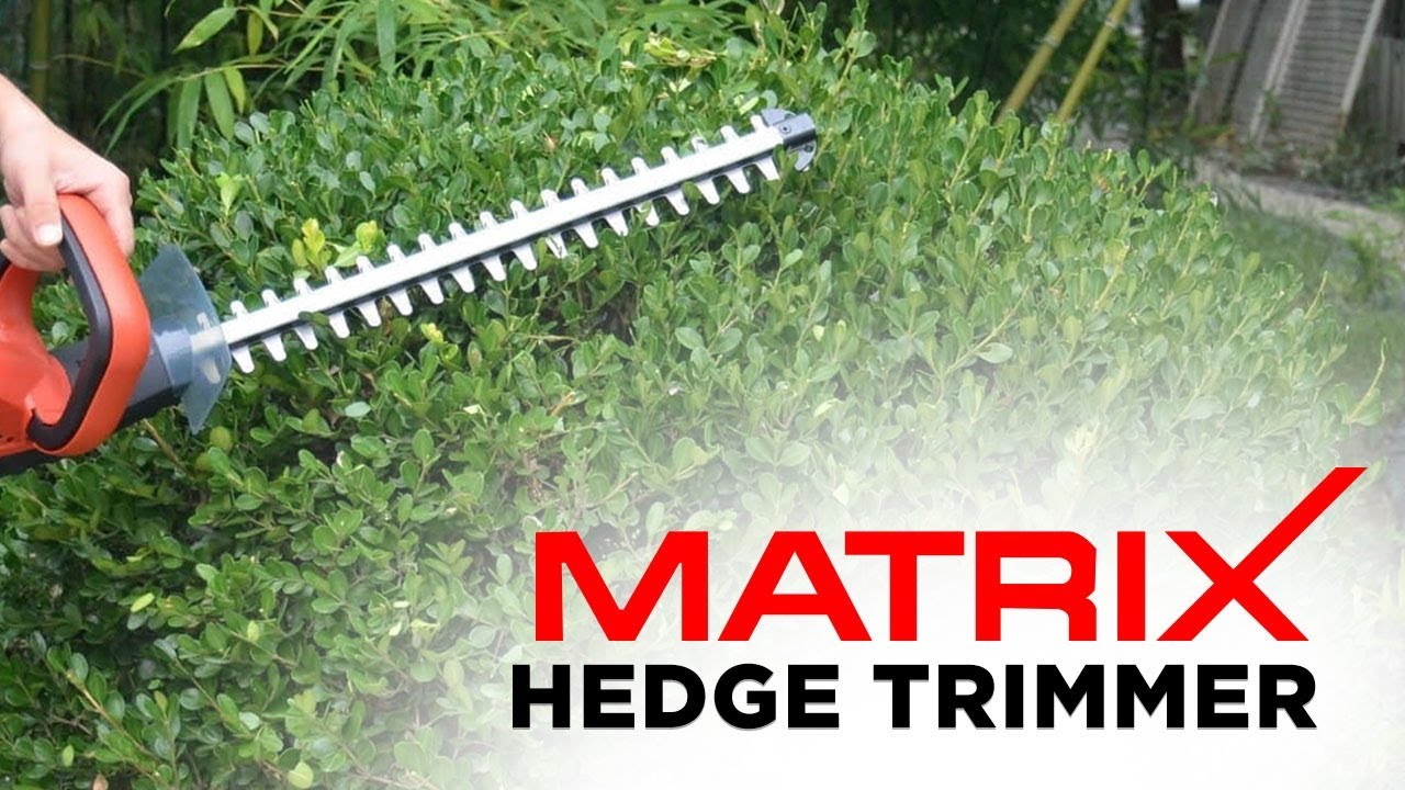 Matrix Hedge Trimmer 240V Electric - Outbaxcamping - YouTube