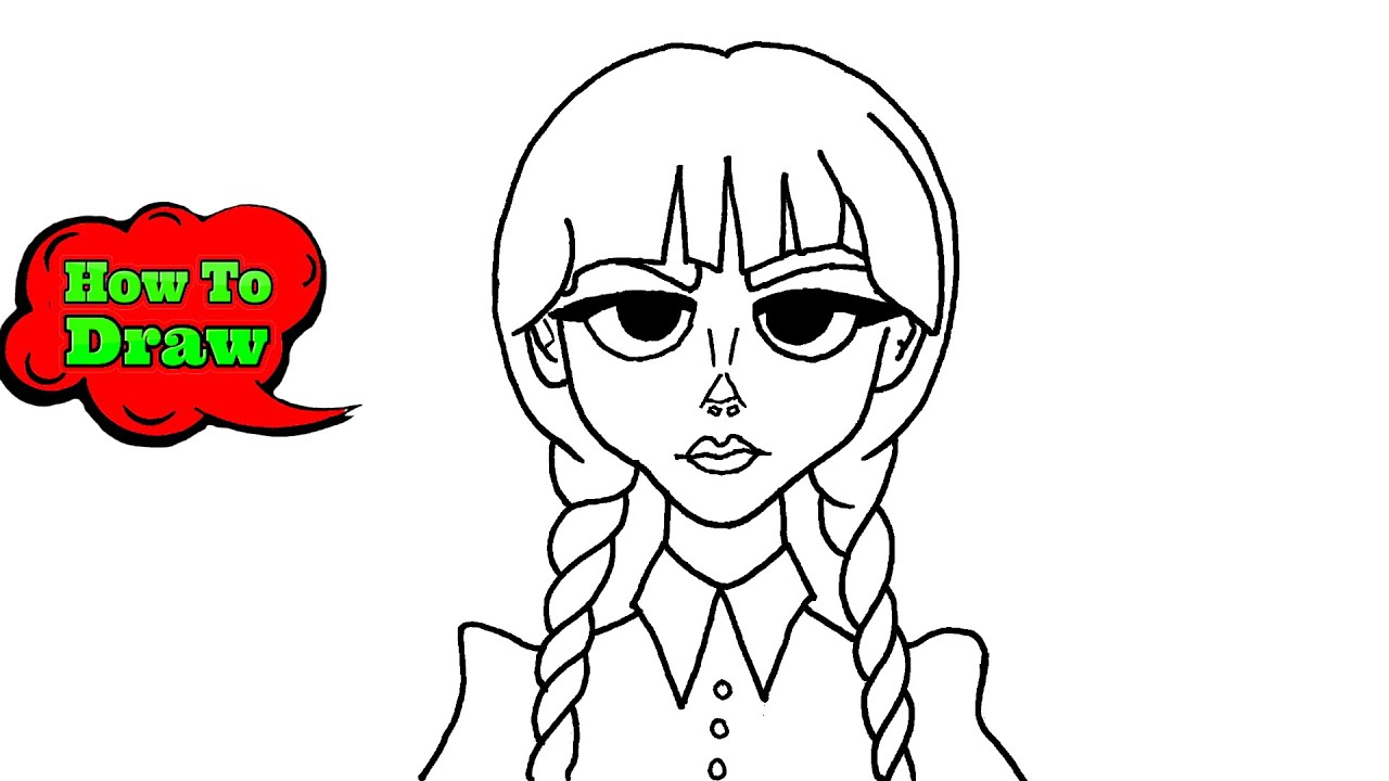 Jenna Ortega Drawing A Tutorial For Both Beginners And Pros - YouTube