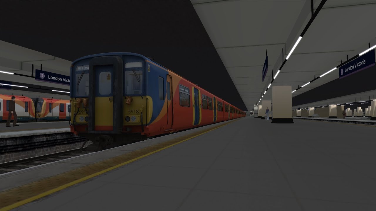 TRAIN SIMULATOR 2014 | london Victoria to Brighton | Class 455 #32 ...