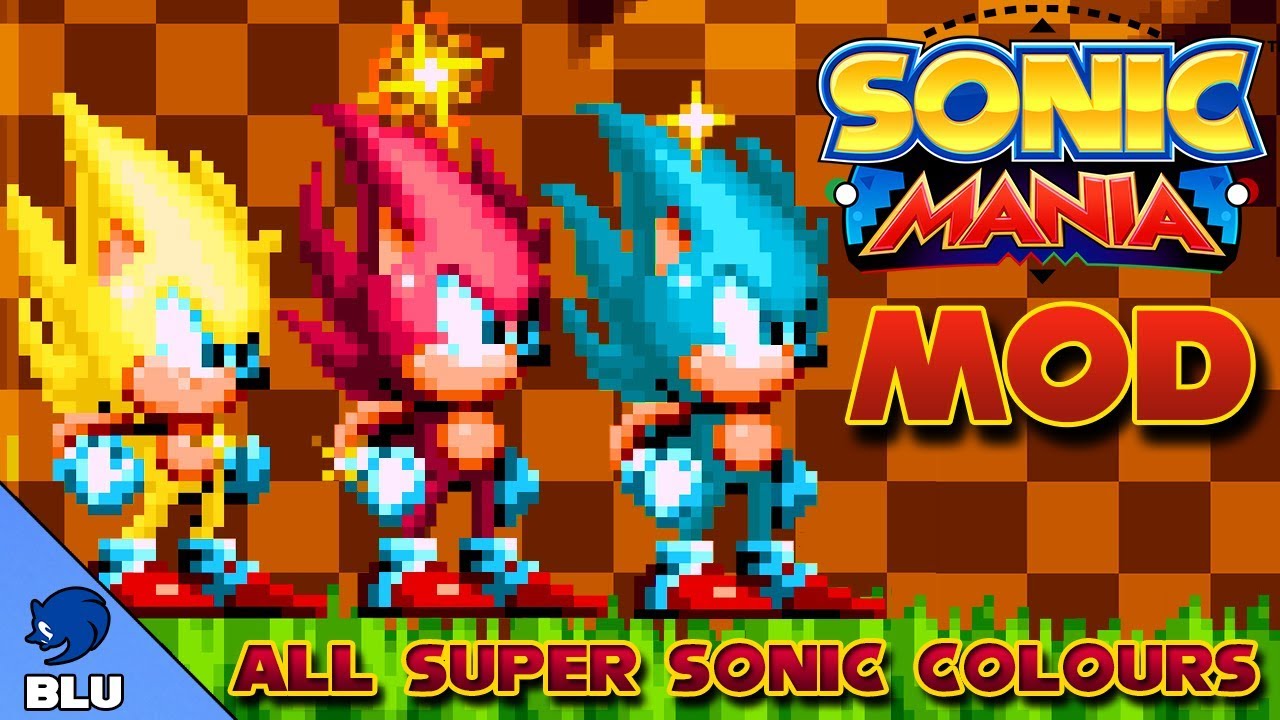 Sonic Mania MOD: Multi Color Super Sonic - En Español - YouTube