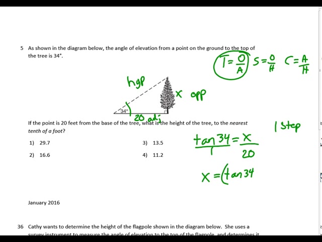 Trigonometry Review Questions