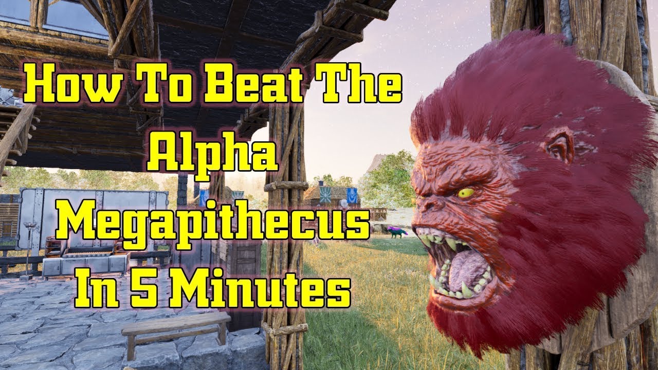 How To Beat The Alpha Megapithecus in Under 5 Minutes! #ascended # ...
