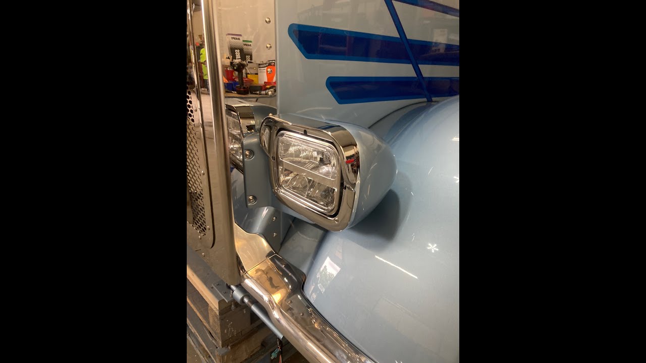 Peterbilt Custom Headlight Fabrication - YouTube