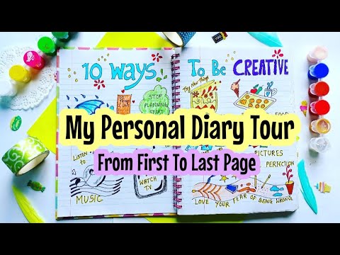 How to fill a Personal Diary from last to first page 😍 #journalideas # ...