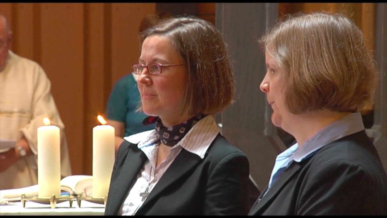 Rückblick: Erstprofess von Sr. Anna Schenck - YouTube