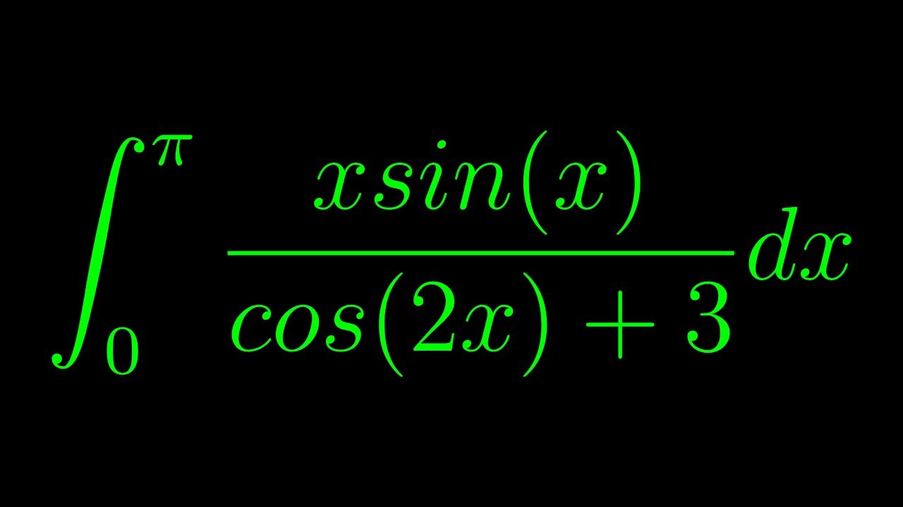 Integral Of x sin x cos 2x 3 YouTube