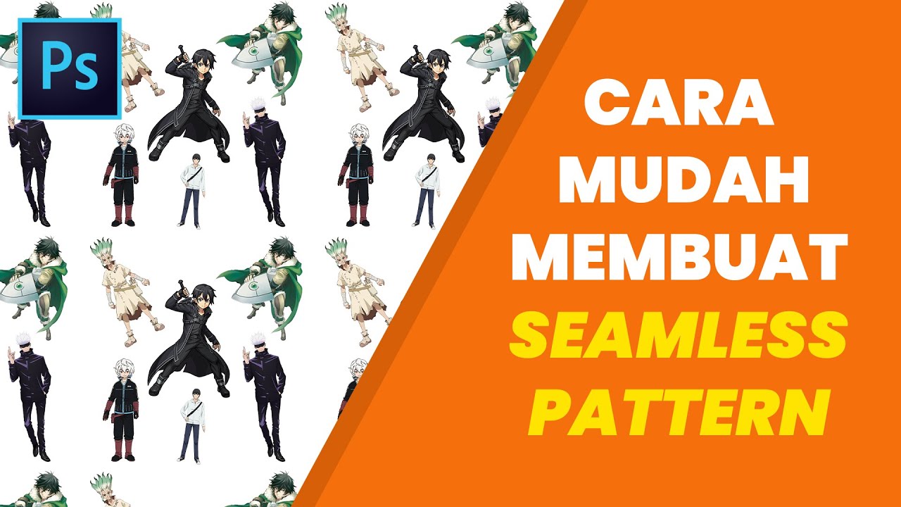 Cara Mudah Membuat Seamless Pattern Di Photoshop - YouTube