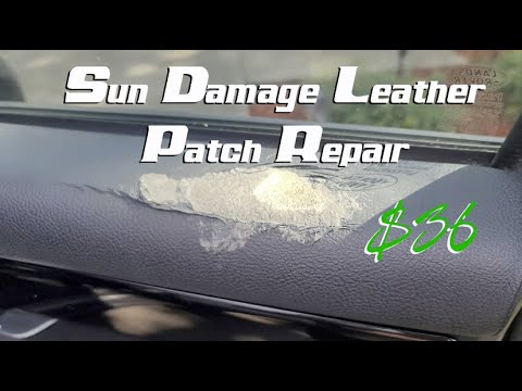 Land Rover Leather Door Patch Repair - YouTube