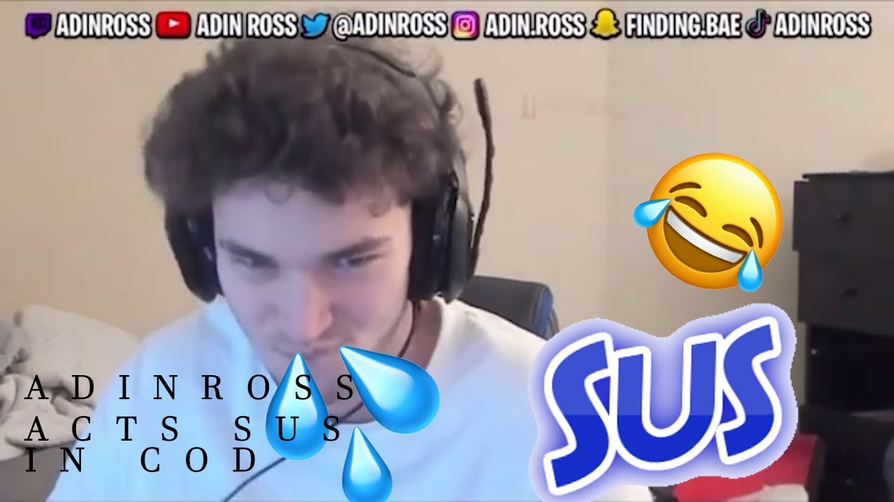 ADIN ROSS ACTS SUS IN CALL OF DUTY LOBBY!! - YouTube