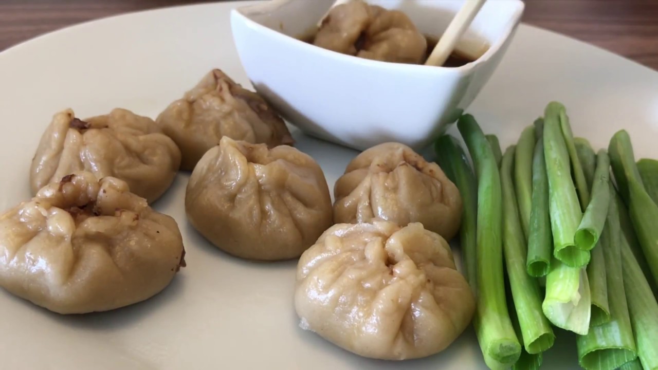 Whole Wheat Steamed Beef Dumplings! - YouTube