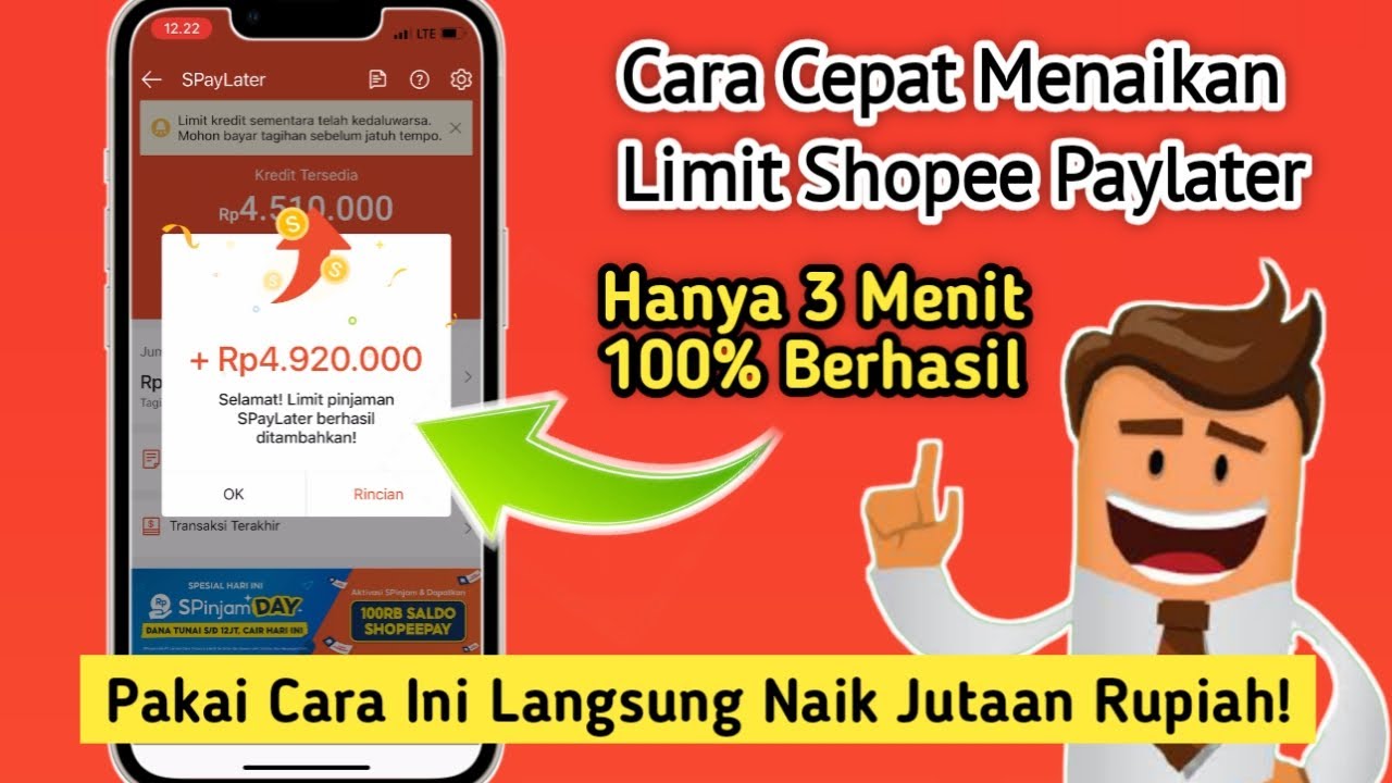 cara menaikan limit shopee paylater hingga jutaan rupiah | cara cepat ...