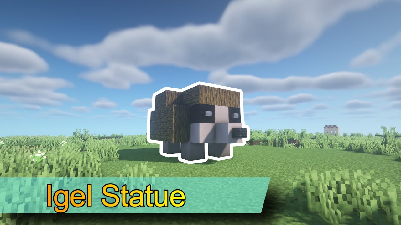 Wie baut man eine Statue in Minecraft I Minecraft Statue bauen I Igel ...