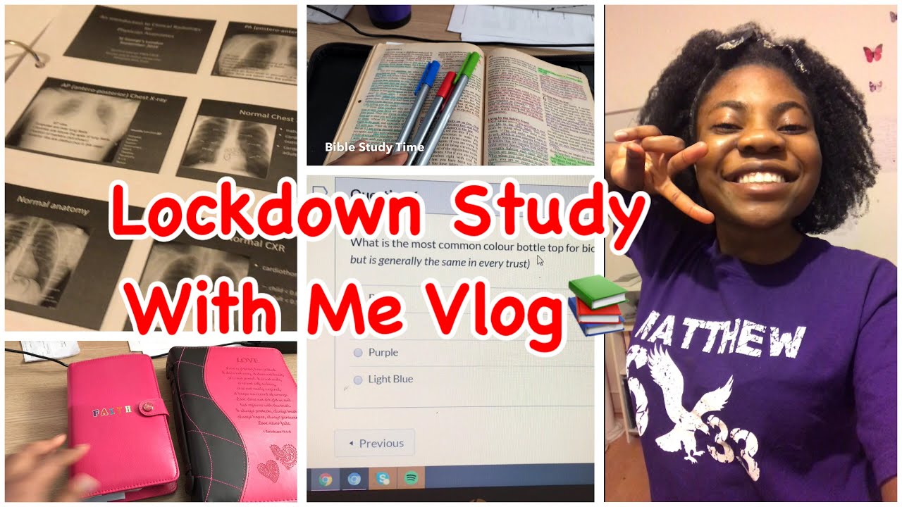 Studying During A Pandemic // Lockdown Study With Me Vlog 📚 - YouTube